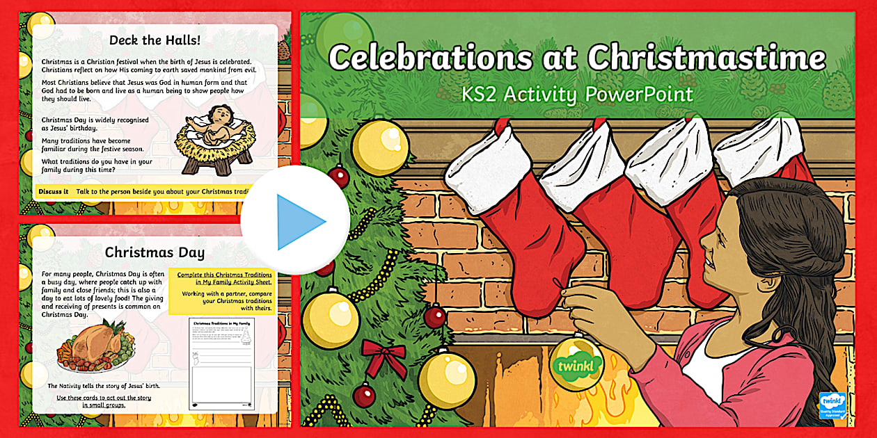 KS2 Celebrations at Christmastime PowerPoint - Twinkl