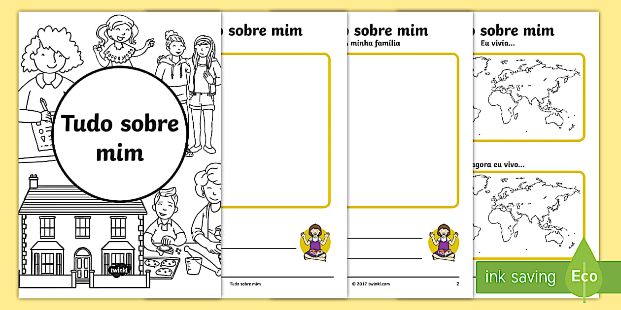 Tudo sobre mim Livreto (teacher made) - Twinkl