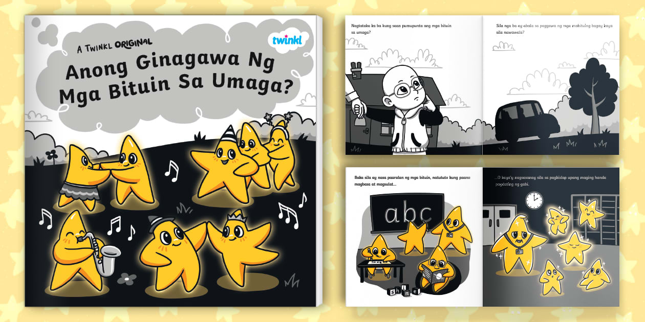 Anong Ginagawa Ng Mga Bituin Sa Umaga? e-Book | Grade 1 | Twinkl PH