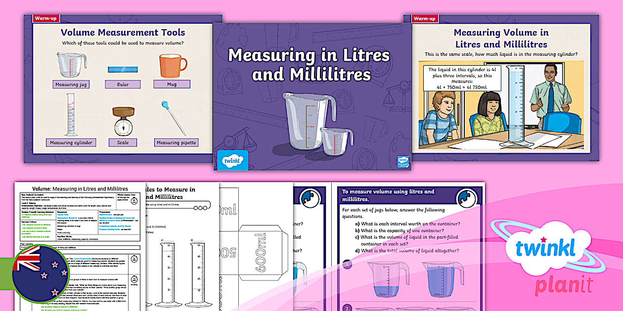 Level 3 Volume: Measuring in Litres and Millilitres Lesson 1