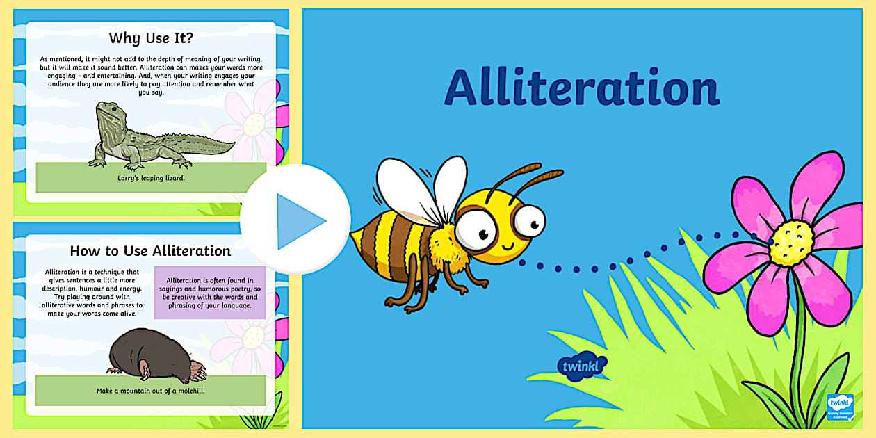 KS2 Alliteration PowerPoint (teacher made) - Twinkl