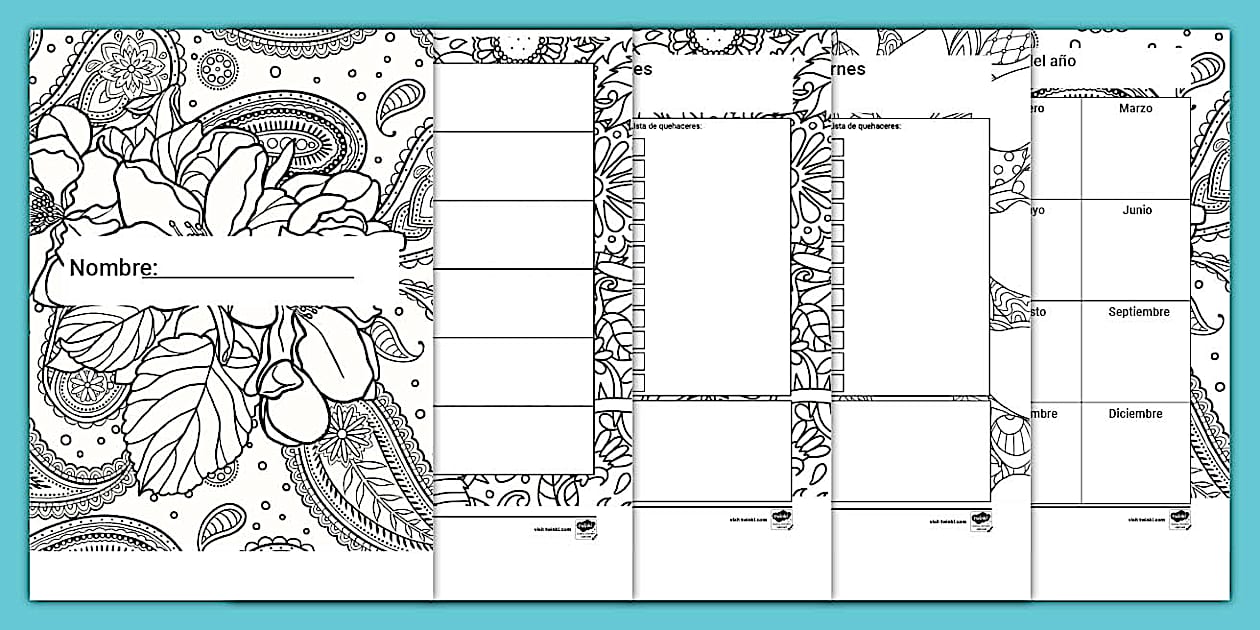 Planning mensual para imprimir (teacher made) - Twinkl