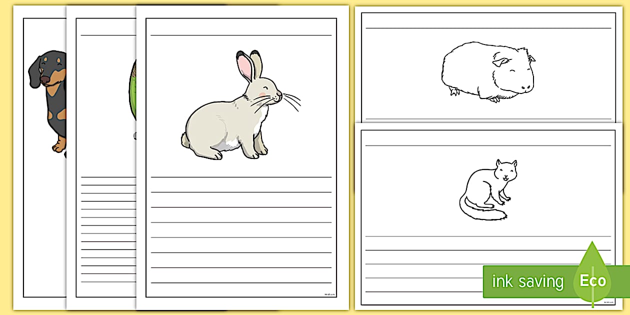 Pet-Themed Writing Frames (teacher made) - Twinkl