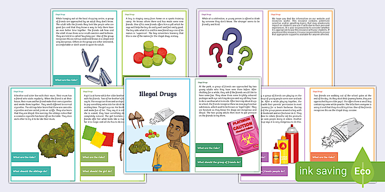 Illegal Drugs KS2 Activity - Drugs Scenario Cards - Twinkl