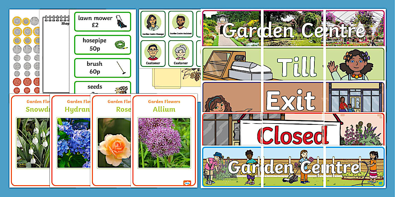 Editable Garden Centre Role-Play Pack (teacher made)