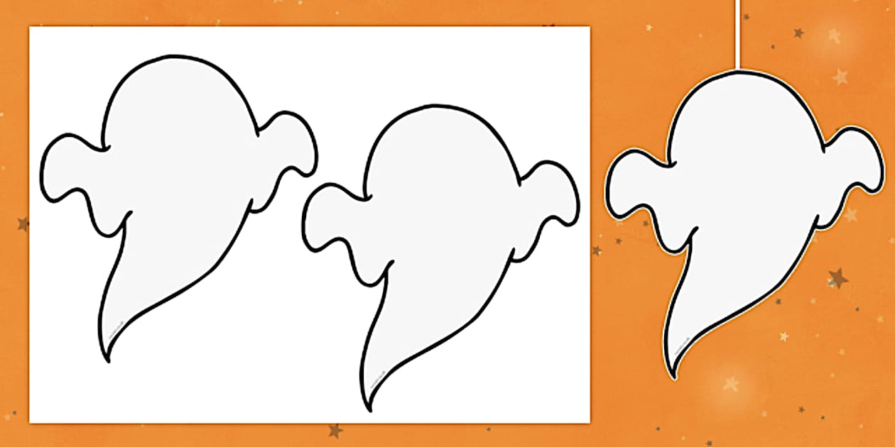Dangly Ghost Cut-Outs - Twinkl