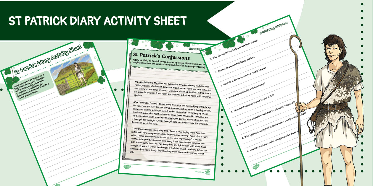 St Patrick Diary Activity Sheet