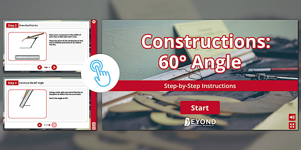 👉 Constructing 60 Degree Angle Without a Protractor