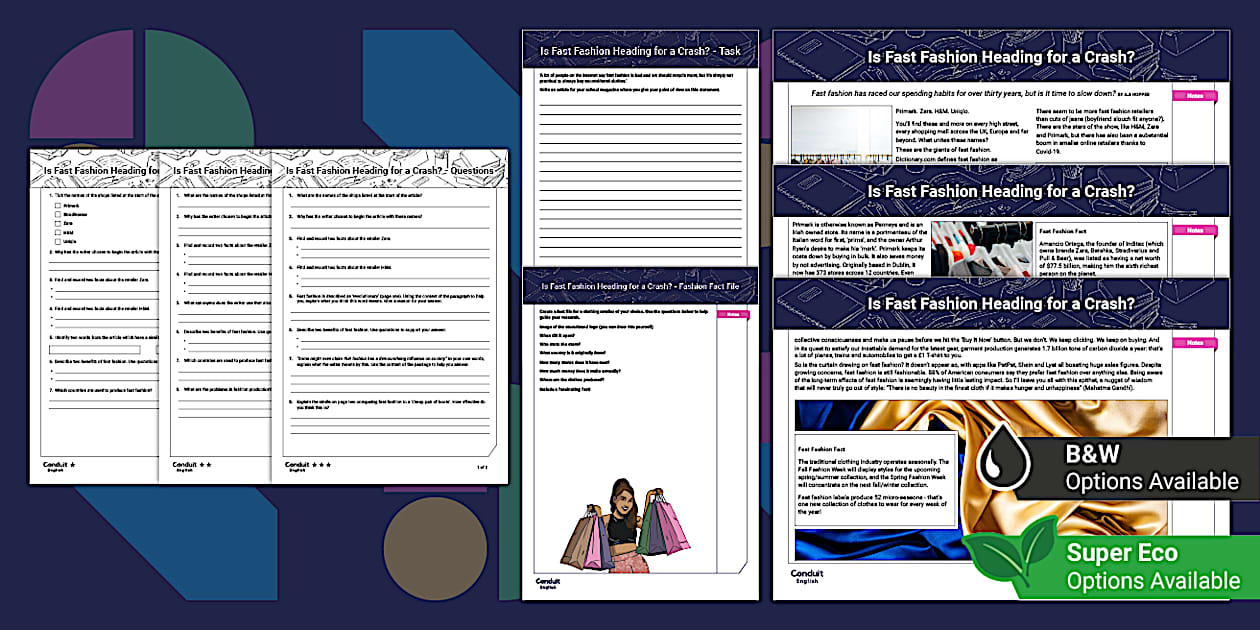 Is Fast Fashion Declining? Differentiated Reading Comprehension