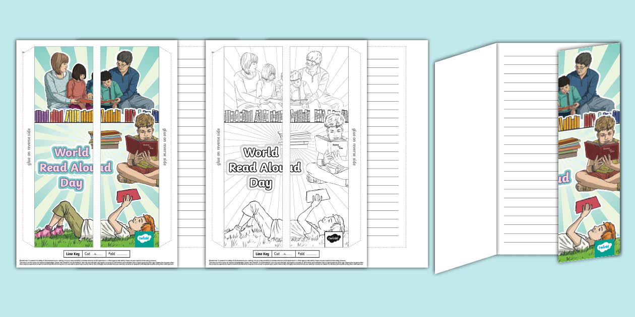 World Read Aloud Day Folding Writing Template (teacher made)