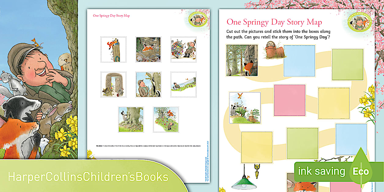 FREE! - Percy the Park Keeper: One Springy Day Story Map Activity