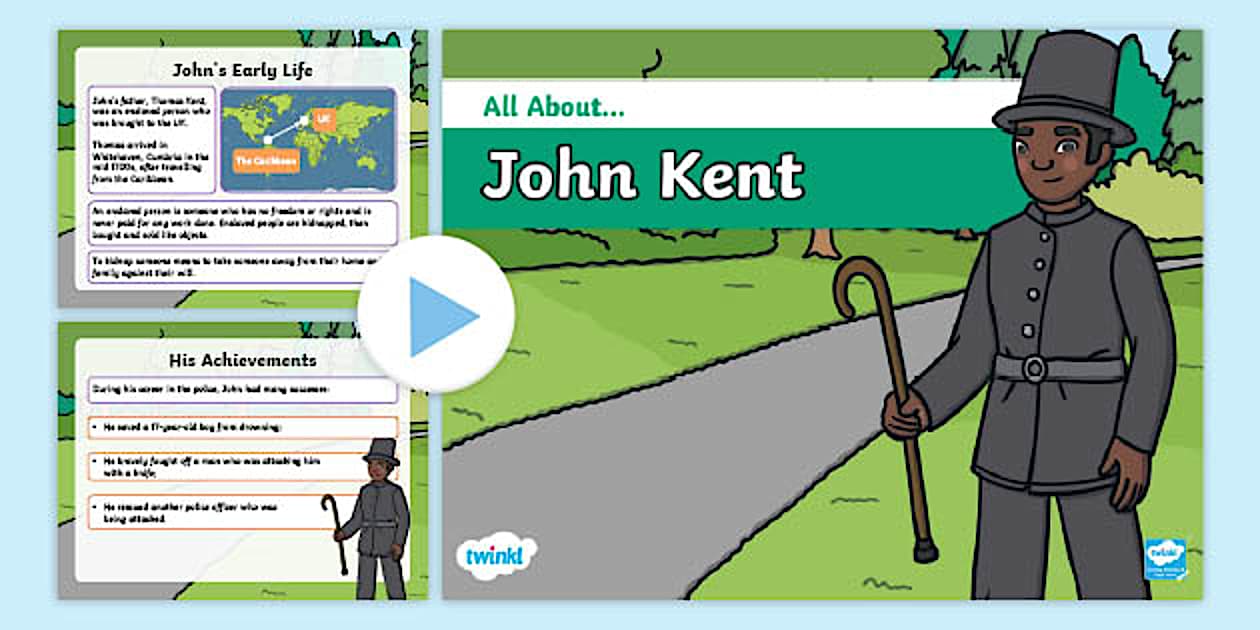 KS1 All About John Kent PowerPoint (teacher made) - Twinkl