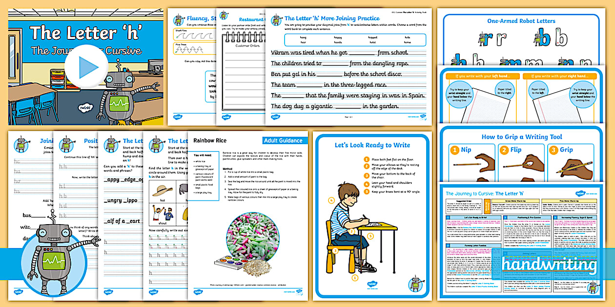 Cursive ‘H’ Handwriting Lesson Plans | KS1 Teaching Resource