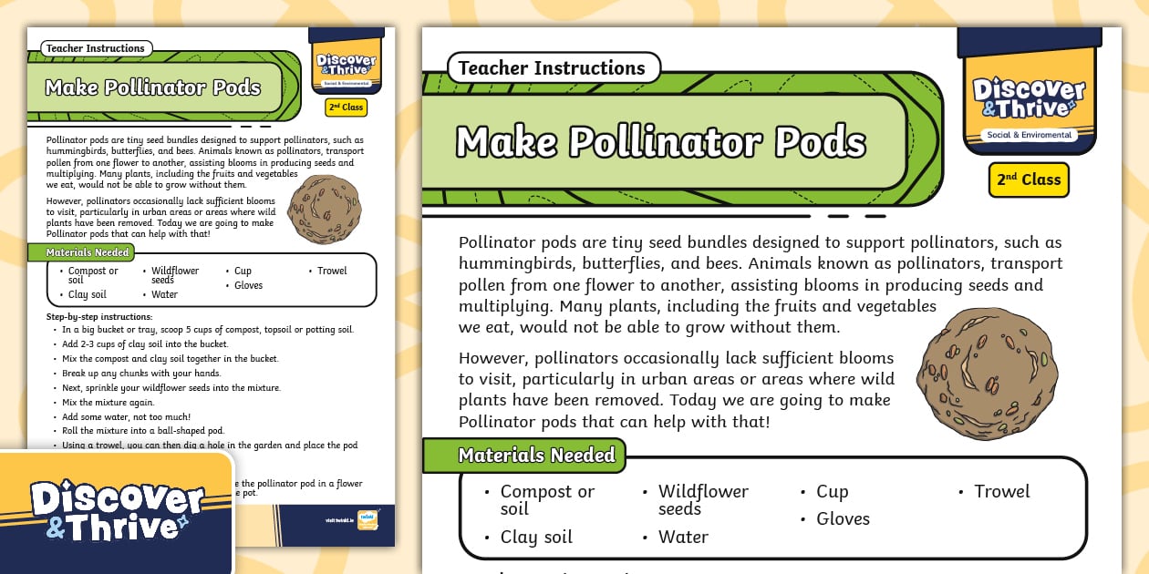 SEE (Environ. & Sustain. Living) Make Pollinator Pods