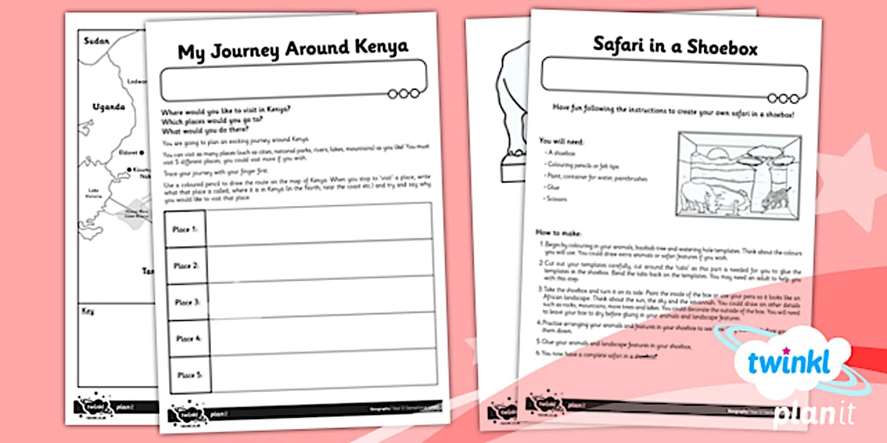 Geography: Sensational Safari Year 2 Unit Home Learning Tasks