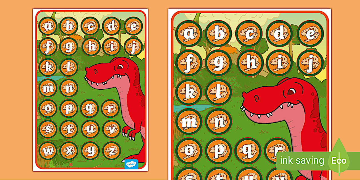 Dinosaur Alphabet Poster (teacher made) - Twinkl