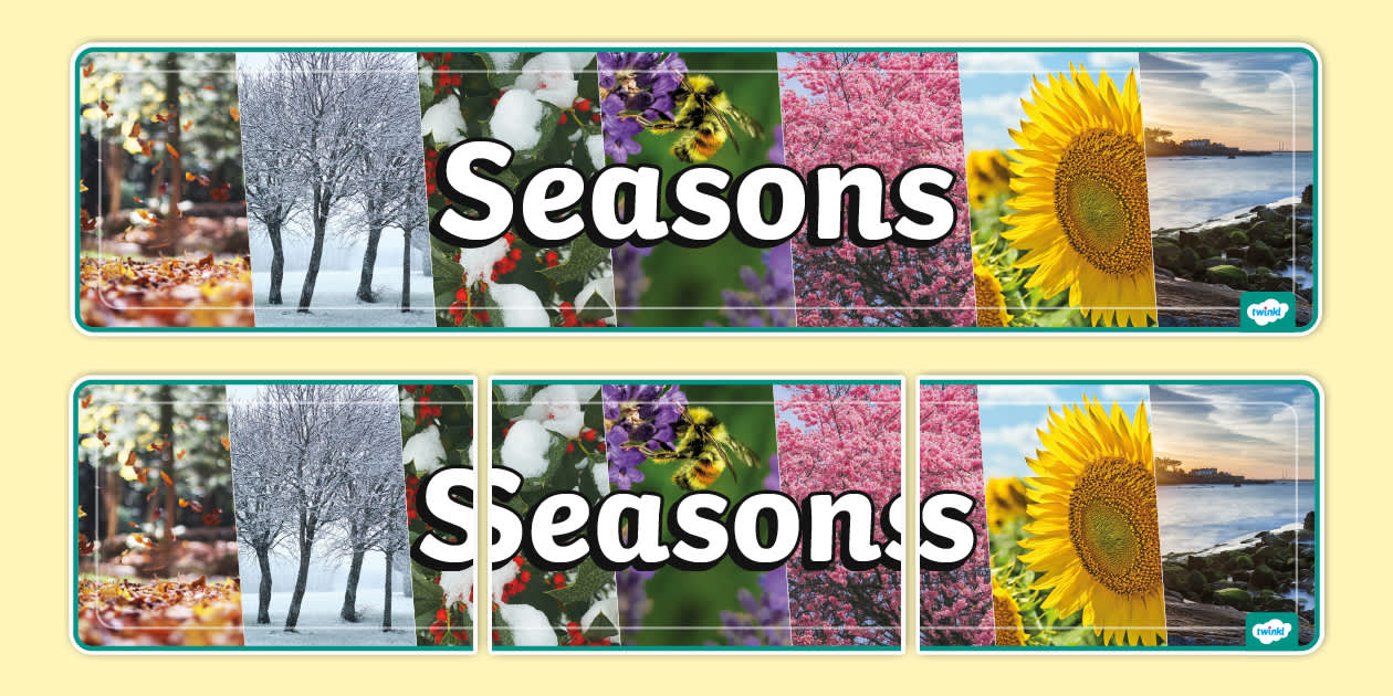 Seasons Photo Display Banner (Teacher-Made) - Twinkl