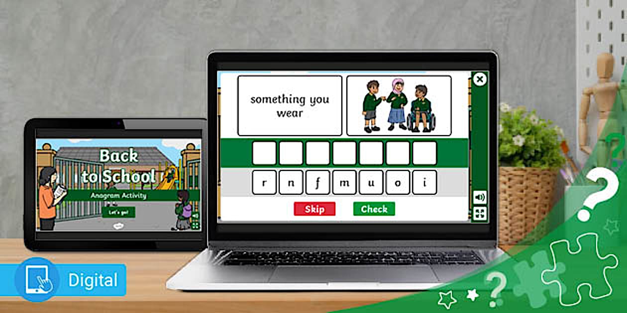 Interactive Back to School Anagram Game | Twinkl Go!