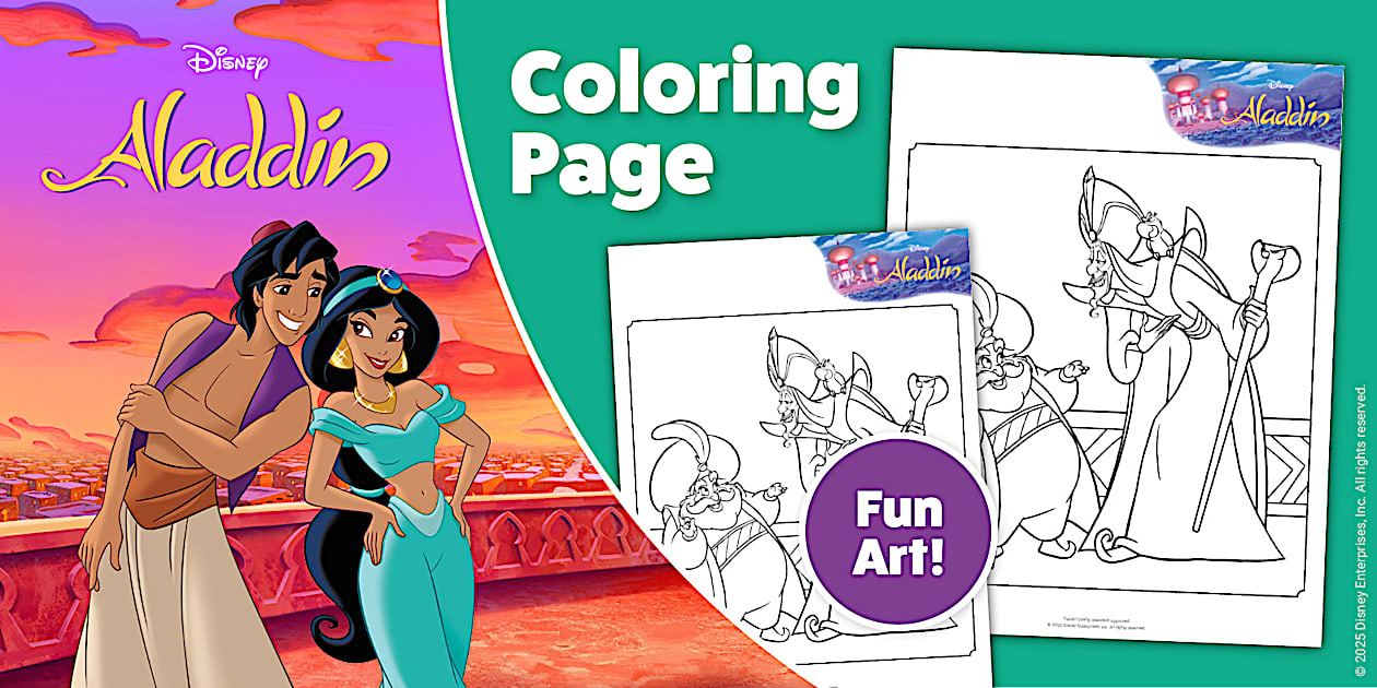Aladdin: Jafar Coloring Page
