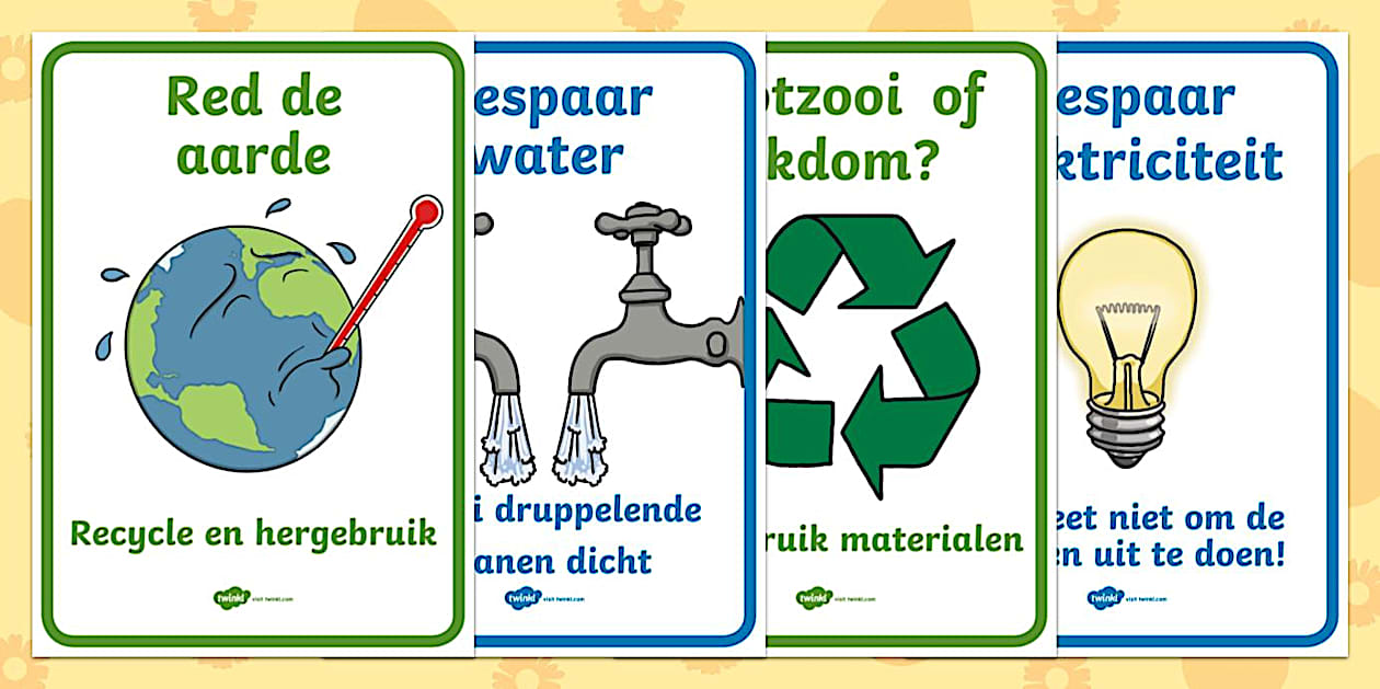 Eco-posters (teacher made) - Twinkl