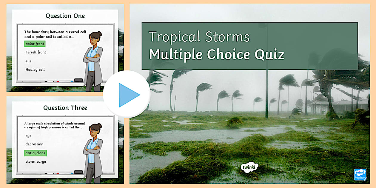Tropical Storms Quiz 1 PowerPoint - The Challenge of Natural Hazards ...