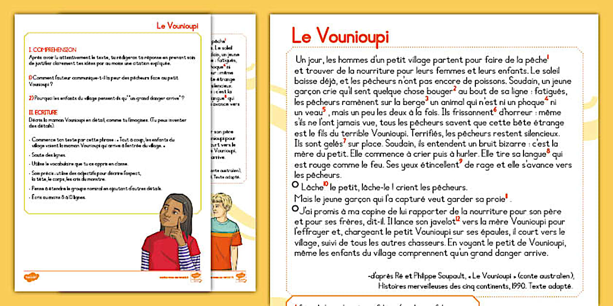 Compréhension écrite (teacher made) - Twinkl