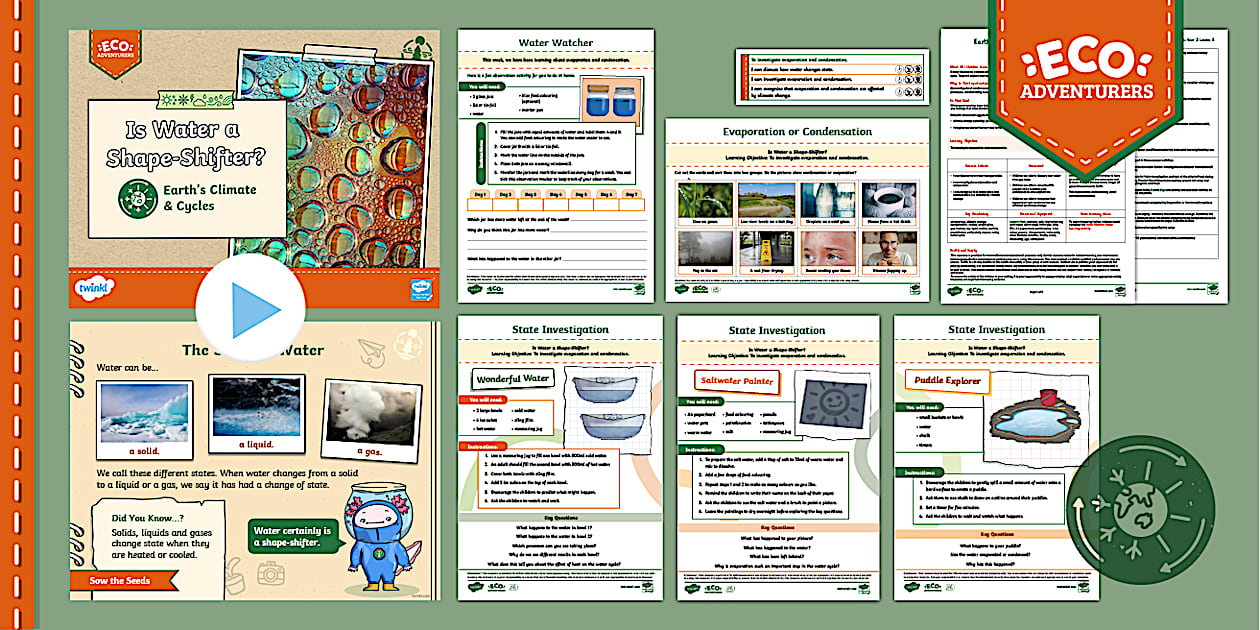 Year 3 Earth's Climate & Cycles: Evaporation Condensation