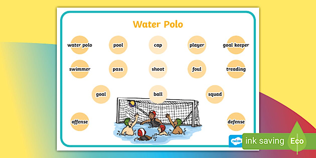 Dyslexic Water Polo Word Mat (teacher made) - Twinkl