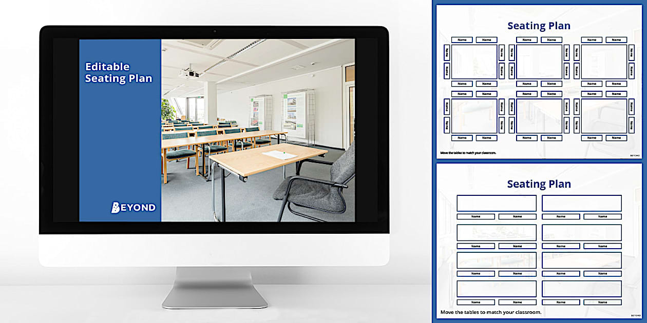 Editable Table Seating Plan Template (teacher made) - Twinkl