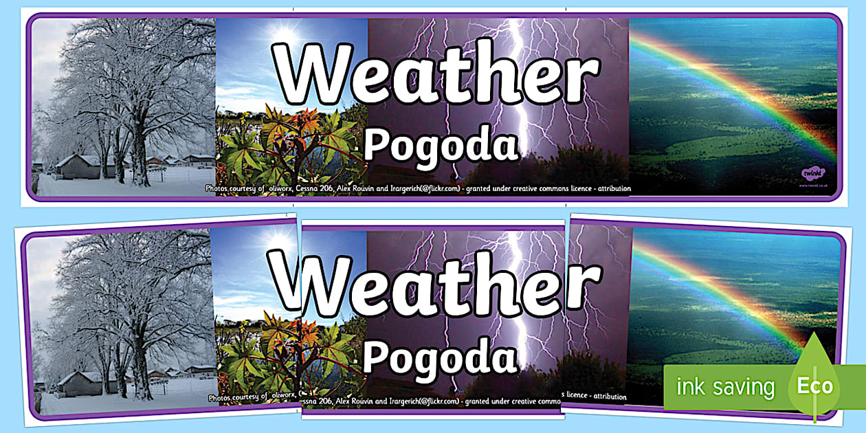Weather Photo Display Banner English/Polish - Weather Photo Display Banner