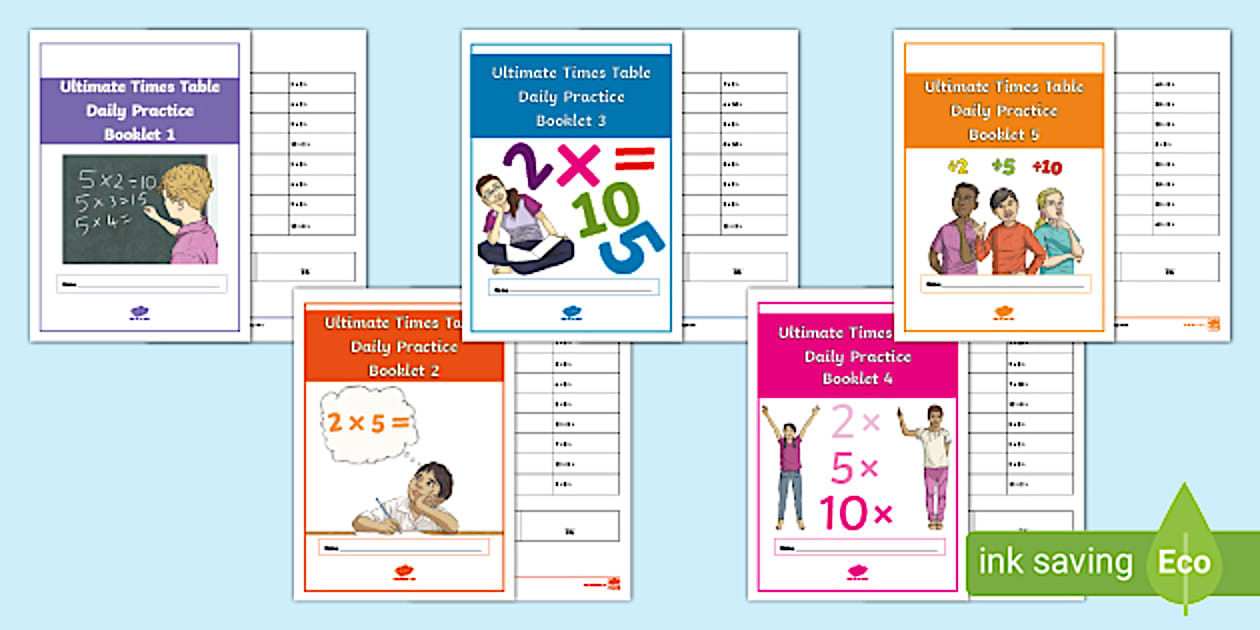 Ultimate Times Table Booklets in PDF: 2×, 5×, 10× Tables