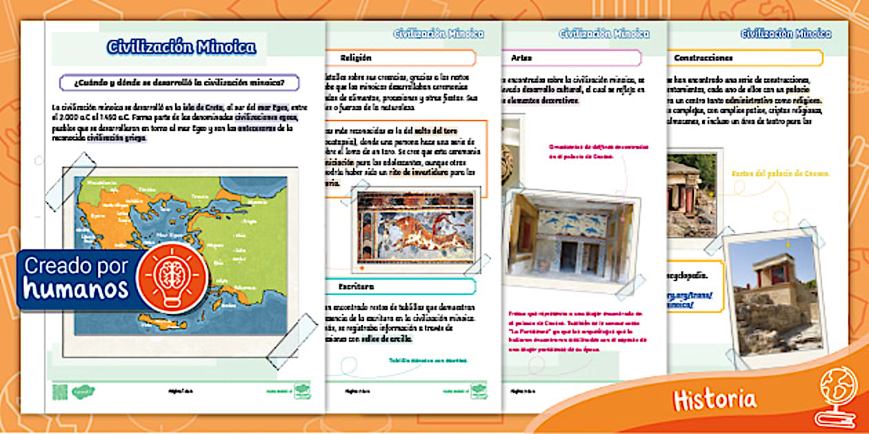Ficha Informativa | Civilización Minoica | Historia