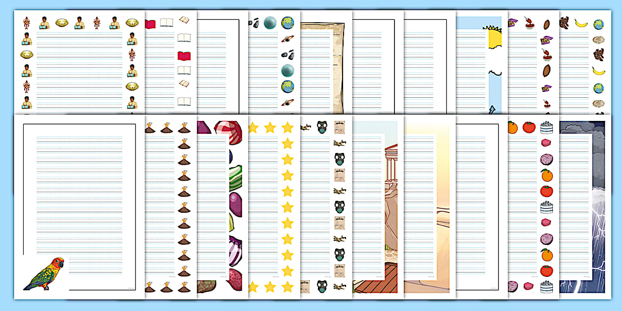 Twinkl Handwriting: KS2 Handwriting Page Border Pack