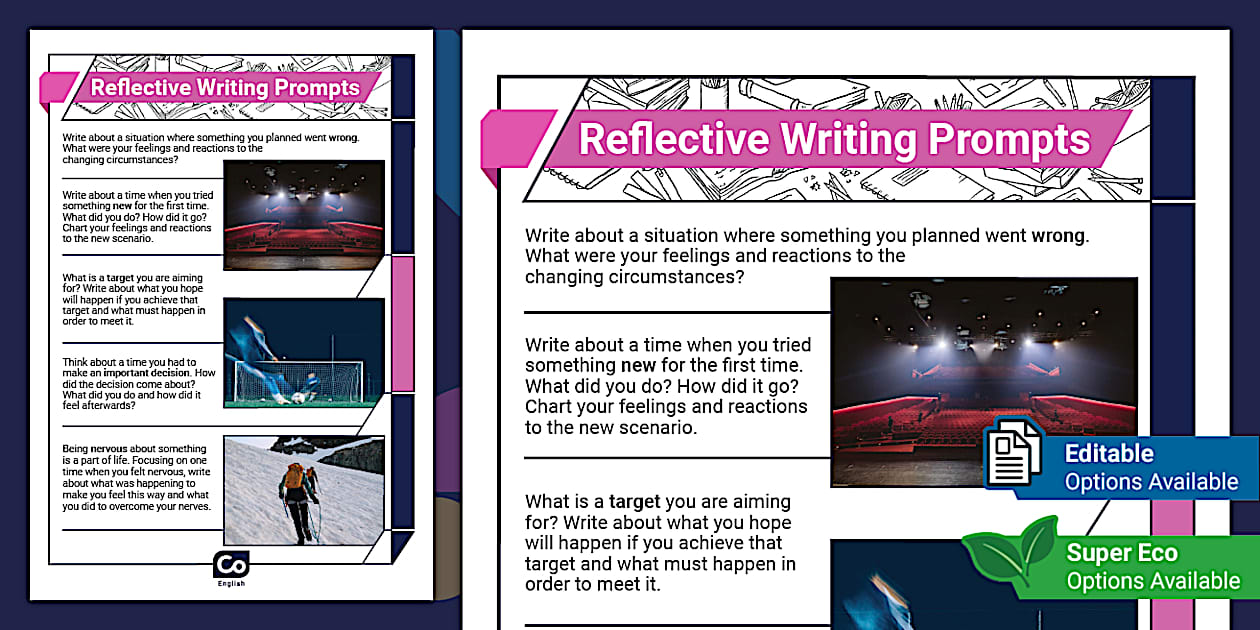 Reflective Writing Prompts (Teacher-Made) - Twinkl