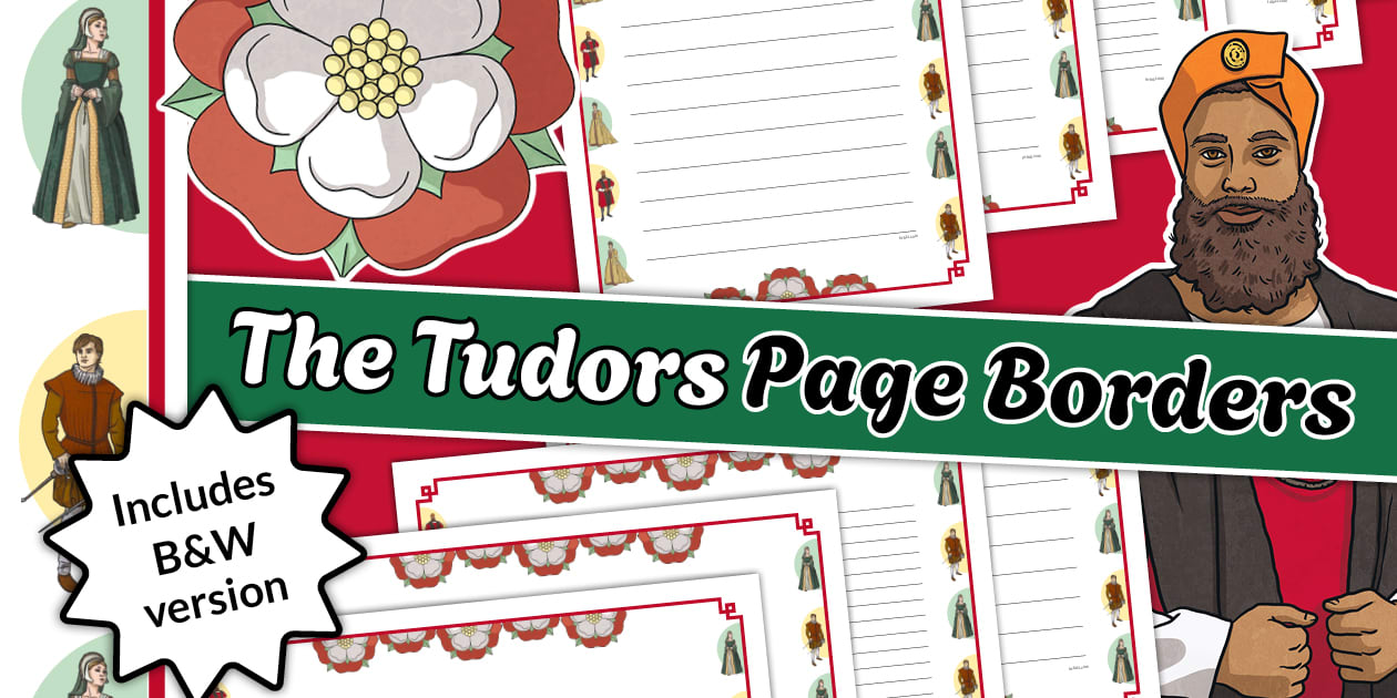 The Tudors Page Borders - Twinkl - KS2