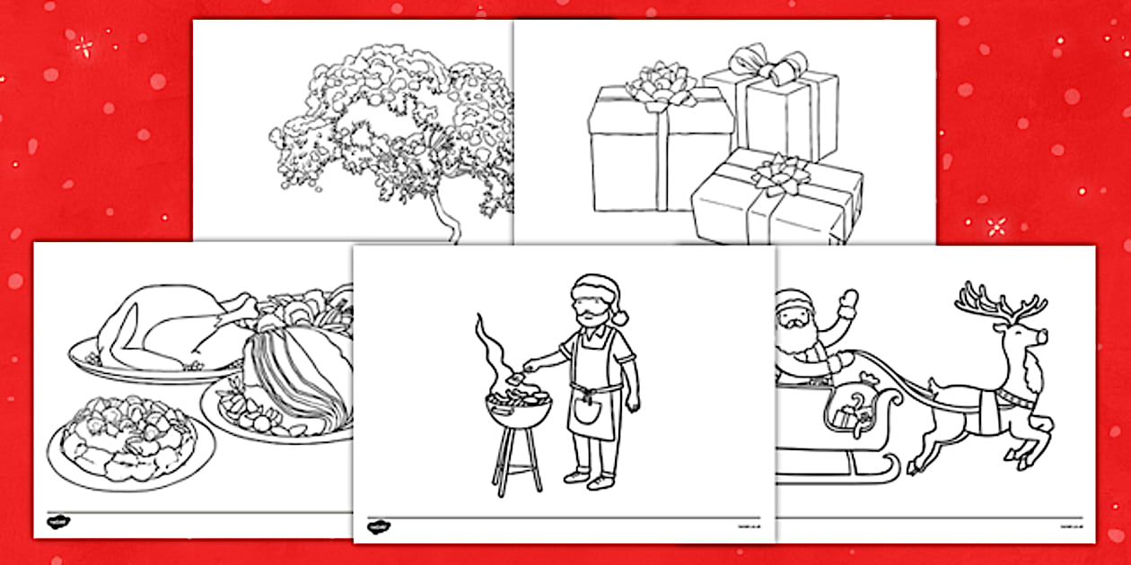Kiwi Christmas Colouring Pages | Christmas | Twinkl - Twinkl