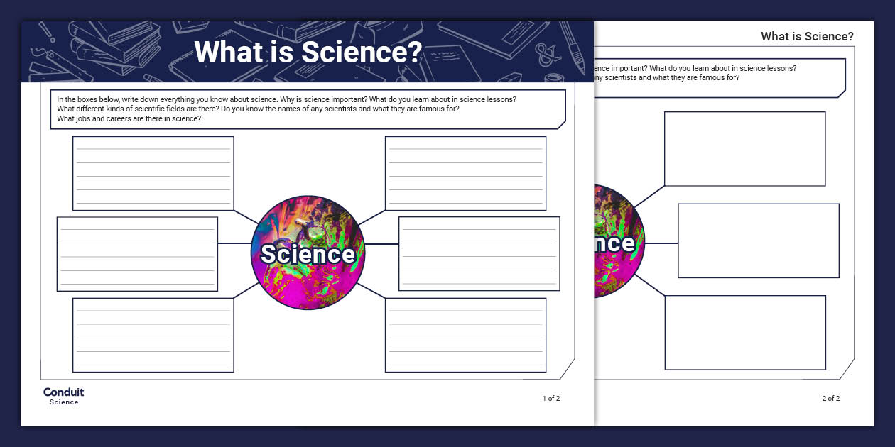 What is Science: Mind Map Template - Twinkl