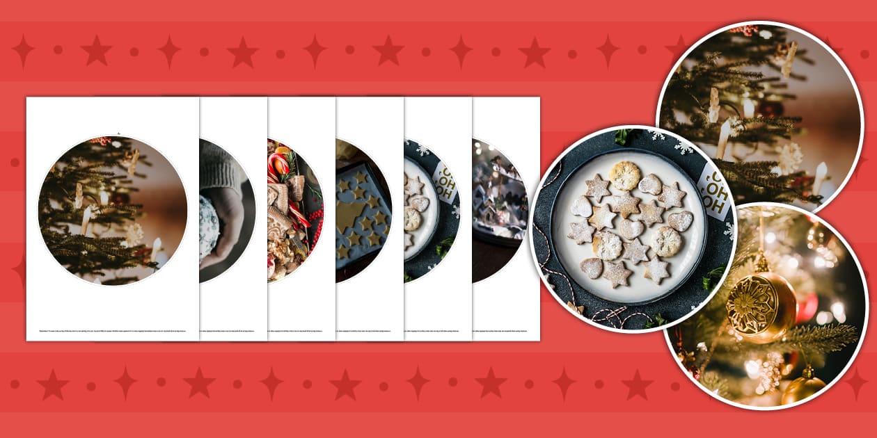 Poster: South African Christmas Circle Display Photo Cut-outs