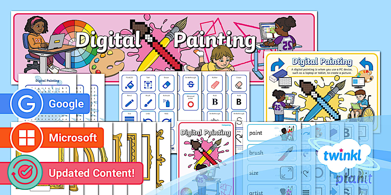 Computing: Digital Painting: Year 1 Additional Resources Pack