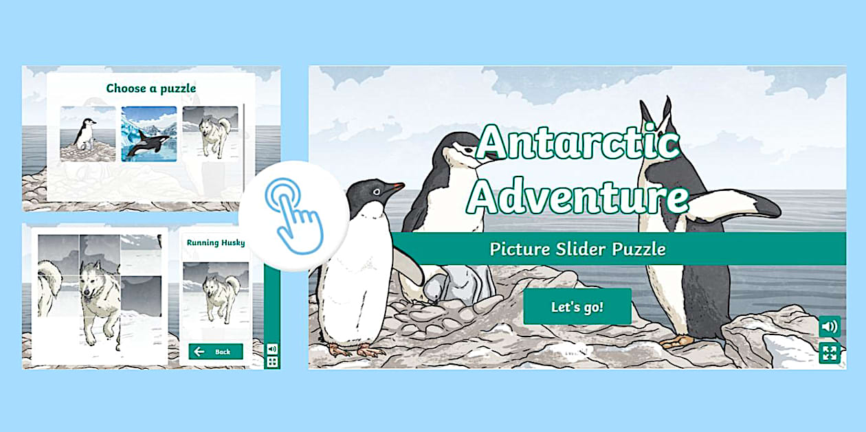 Antarctic Adventure Picture Slider Puzzle (teacher made)