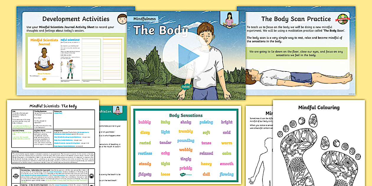 Mindfulness - LKS2 Mindful Scientists - Lesson 3: The Body Lesson Pack
