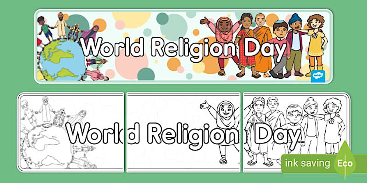 Religious Banner | World Religion Day | Twinkl USA