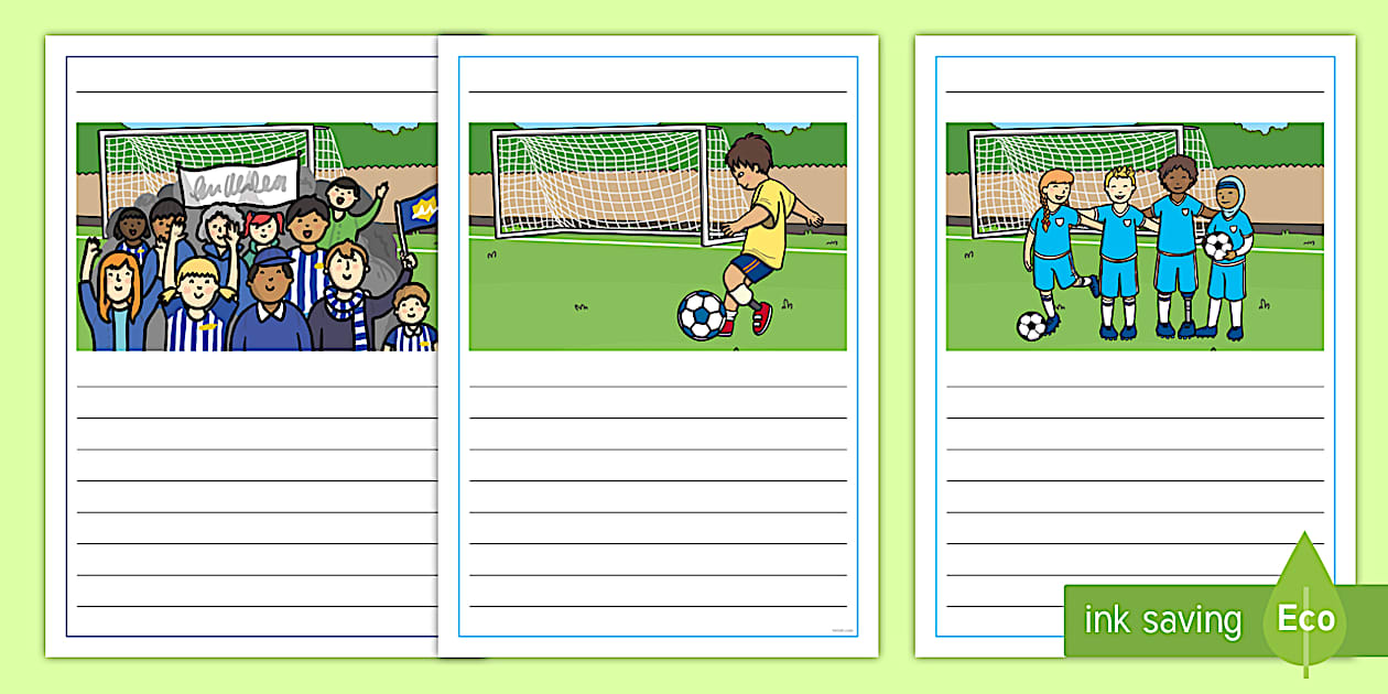 Football Writing Frames (teacher made) - Twinkl