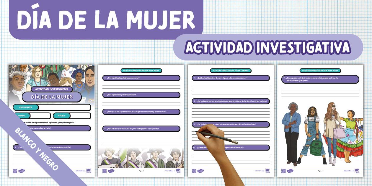 Ficha de investigación: Día de la mujer