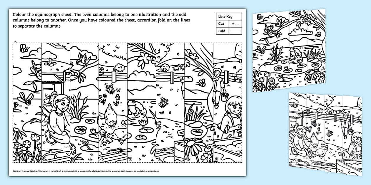 Spring Agamograph - Twinkl Spring Crafts (teacher made)