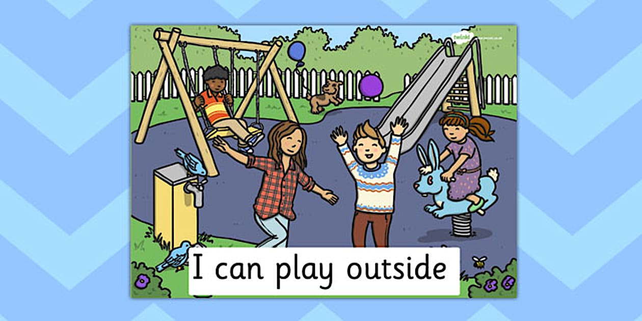 👉 I Can Play Outside Poster