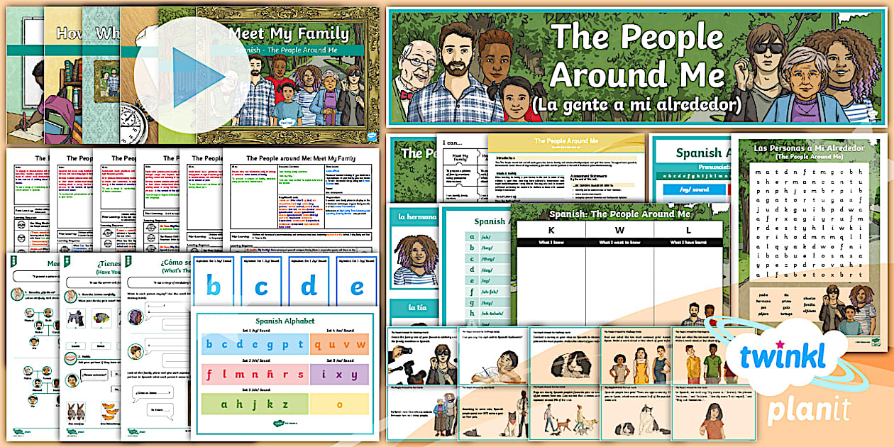 Spanish: The People Around Me Year 3 Unit Pack | KS2 Spanish Unit