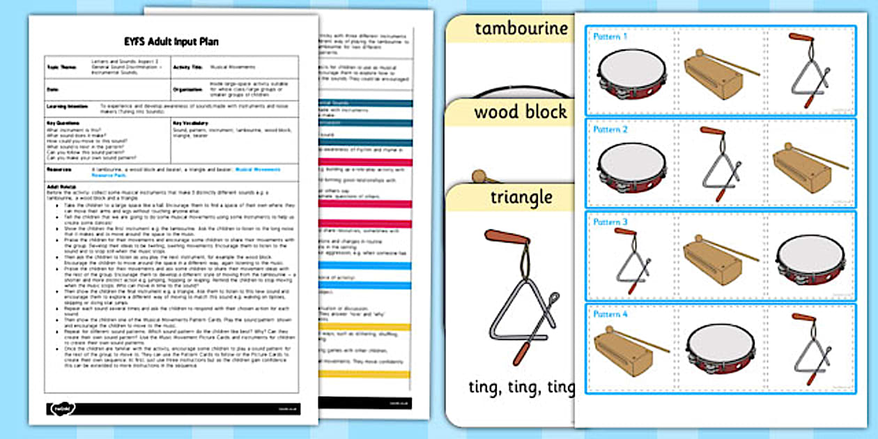 Musical Movements EYFS Adult Input Plan and Resource Pack - music