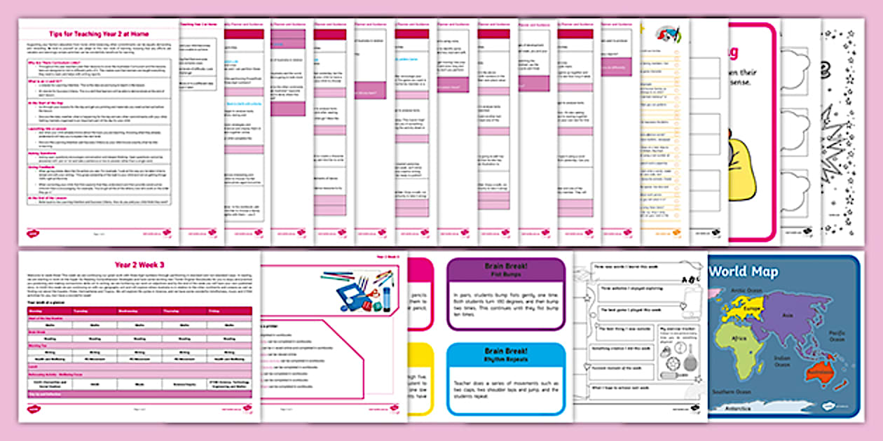 Year 2 Term 2 Week 3 School Closure Home Learning Pack