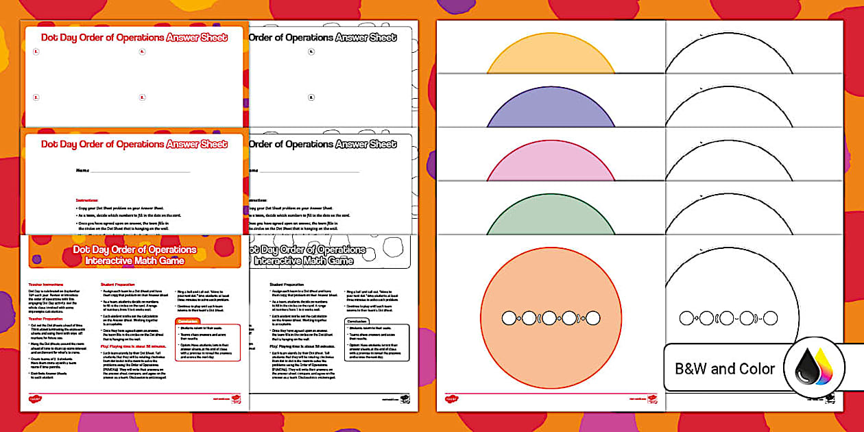 Dot Math Game for Order of Operations | Twinkl USA - Twinkl